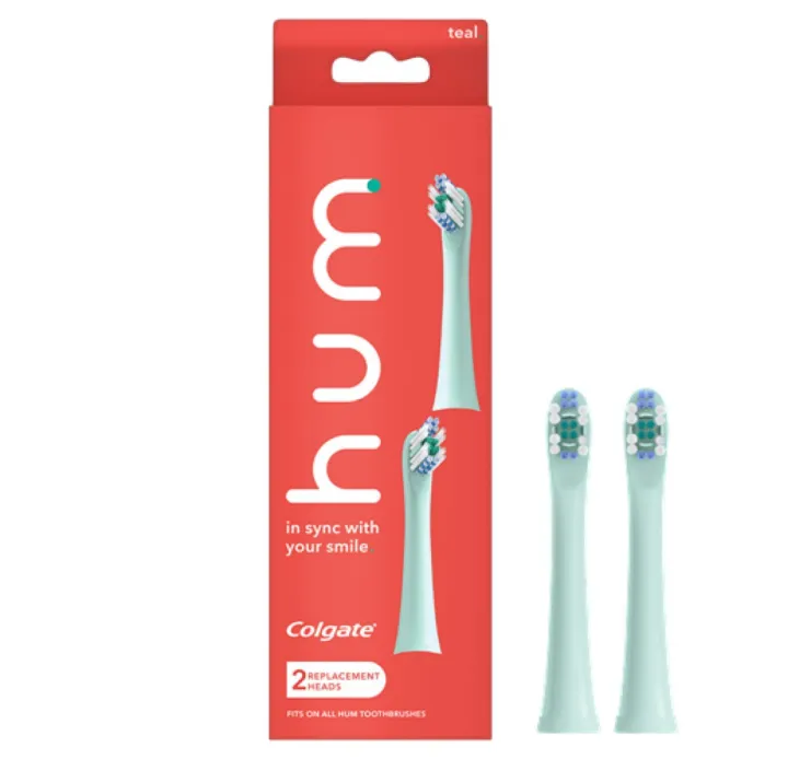 hum by Colgate Replacement Toothbrush Heads, Teal - 2 Count | Lazada PH
