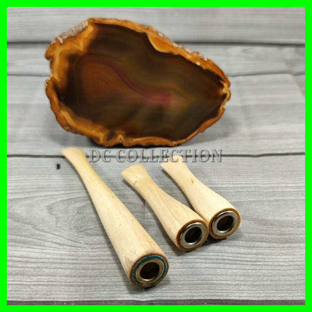 Pipa Cangklong Once Kayu Kemuning Gading Dengan Ring Rasa Gurih dan ...