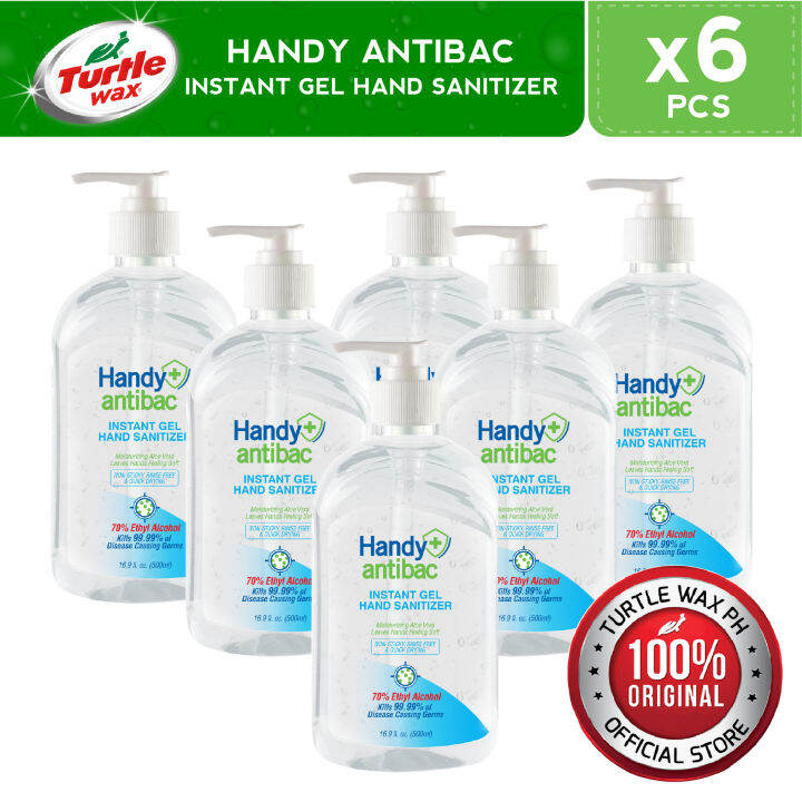 Handy Antibac Instant Gel Hand Sanitizer 70% Ethyl Alcohol 500mL Super Bundle of x6 | Lazada PH