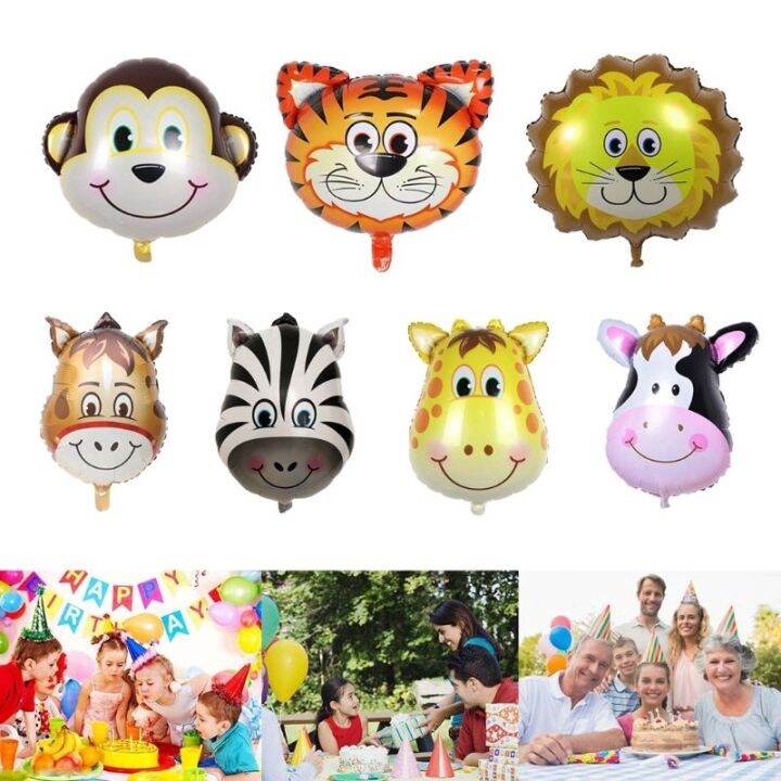 BALON FOIL KEPALA ANIMAL MINI / BALON ANIMAL MINI / BALON KEPALA ...