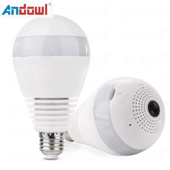 Camera 360°Panoramic Wireless IP Camera Light Bulb CCTV WIFI Home ...