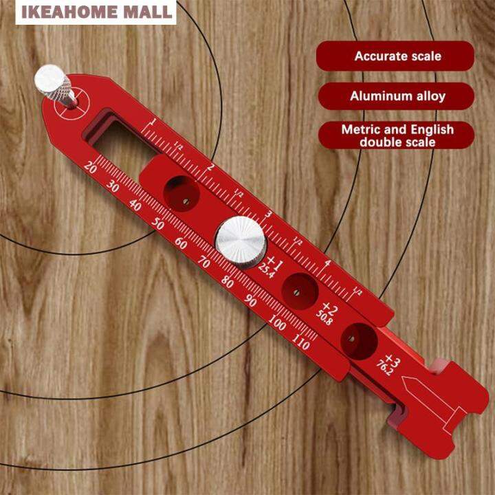 IKEAHOME Circular Drawing Tool Aluminum Alloy Precise Compass Scriber ...