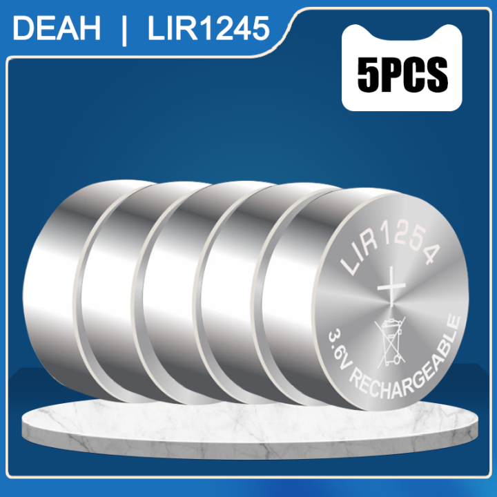 (Dalam stok) 5-20 unit LIR1254 LIR 1254 3.6V bateri boleh dicas semula ...