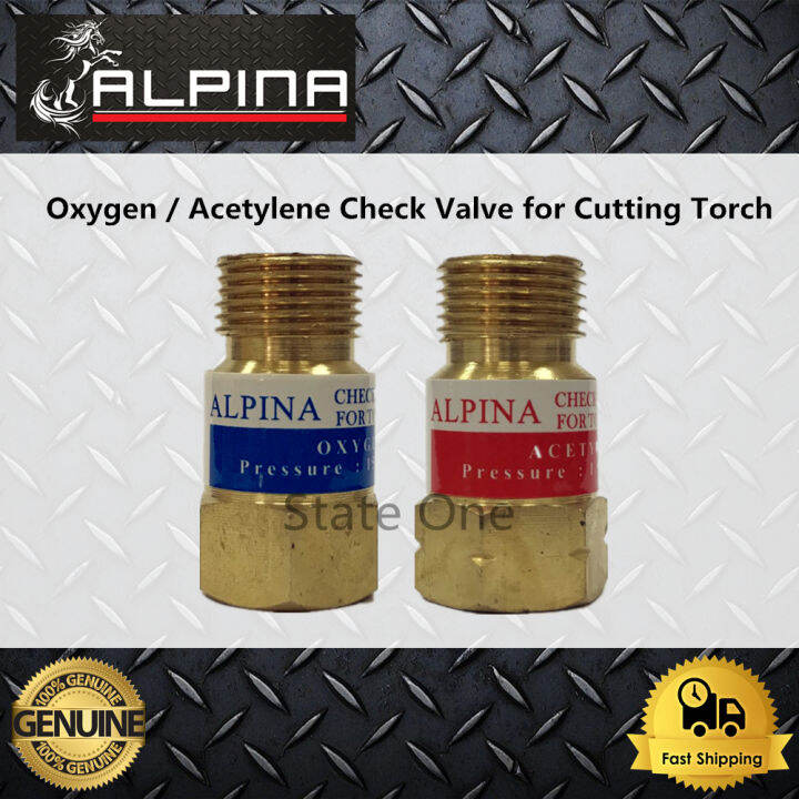 ALPINA Oxygen / Acetylene Check Valve for Cutting Torch / Welding | Lazada