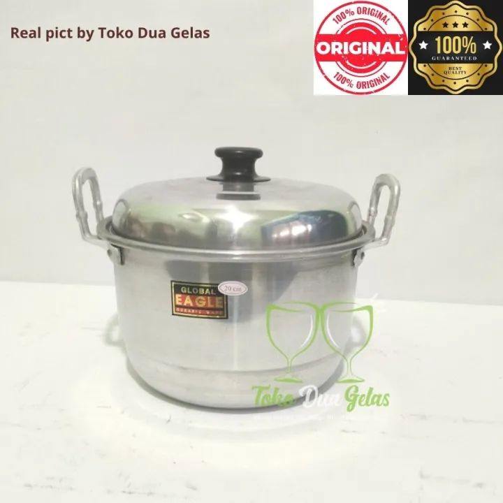 Panci Kukus Serbaguna Ukuran 20 cm 22 cm 24 cm 26 cm 28 cm Global Eagle ...