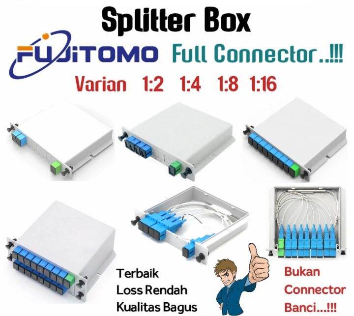 Passive Splitter Box FUJITOMO SC/UPC | Lazada Indonesia