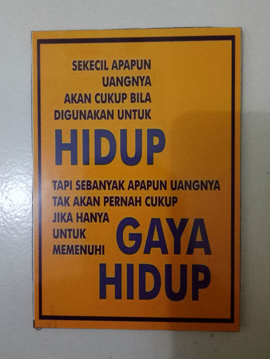 hiasan dinding poster kata2 dinding 20 x 30 cm tinggal tempel bisa COD ...