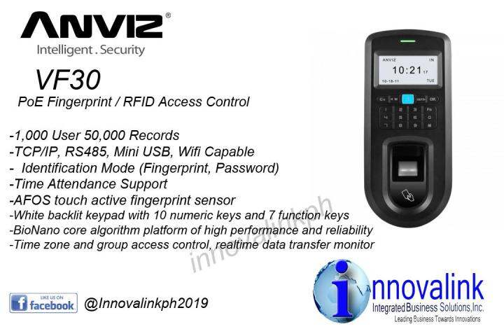 VF30 PoE Fingerprint / RFID Access Control | Lazada PH