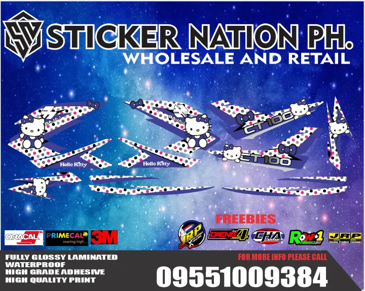 Kawasaki CT100 Sticker Decals | Lazada PH