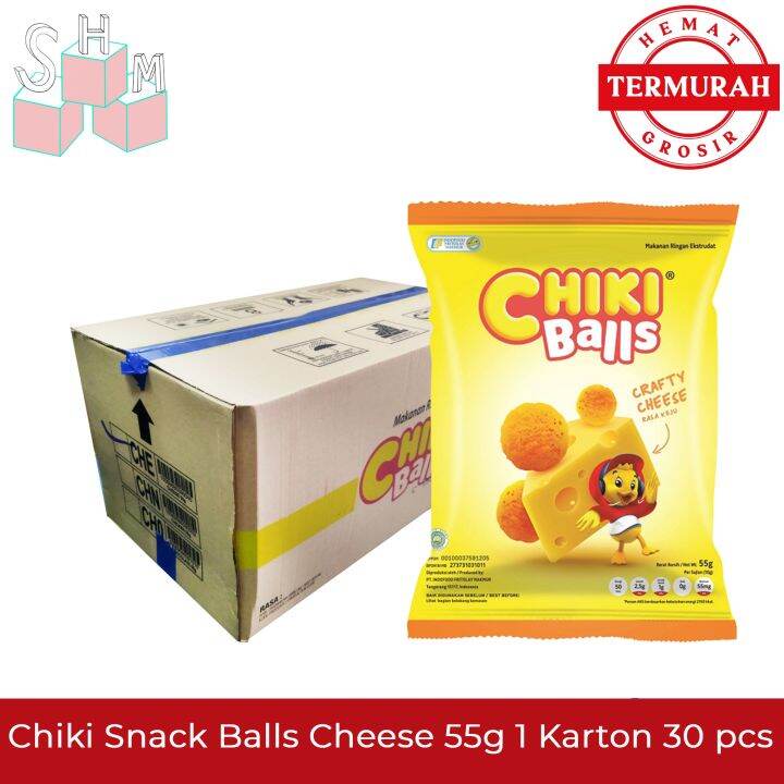 Chiki Snack Balls Cheese 55g 1 Karton 30 pcs | Lazada Indonesia