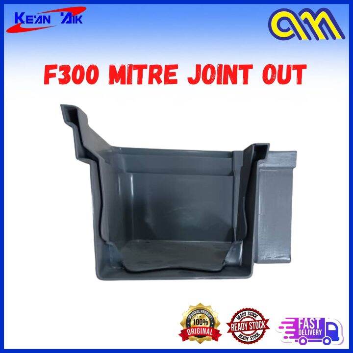 F300 Arensi-Marley Pvc Gutter Mitre Joint Out (Grey) | Lazada