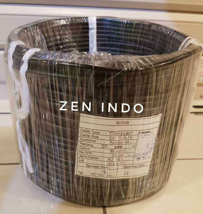 Kabel Serabut Awg 24 Awg Hitam 6 Jalur Kabel Serabut per meter | Lazada ...