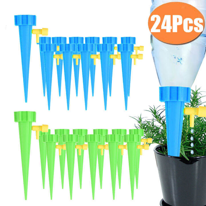 otomatis Penyiram taman 24 pcs drip tetes Tanaman alat siram otomatis ...