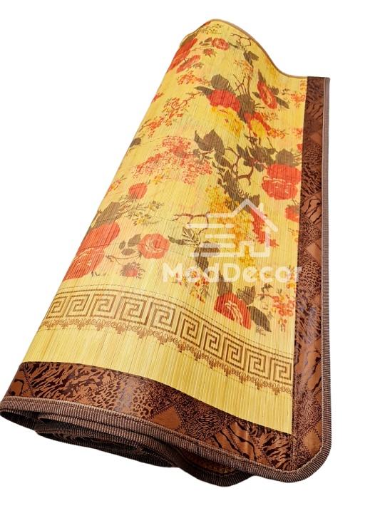 NEW Karpet/Carpet Tikar Buluh SIZE EXTRA BESAR XXL Bunga Lipat Bamboo ...