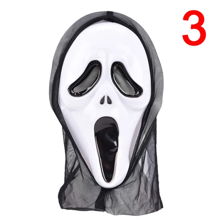 Znpnxn Scary Scream Ghost Face Mask Halloween Masquerade Party Cosplay Props Unisex Lazada