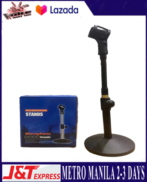 Adjustable Desk Mic Stand Desktop Tabletop Table Top Short Microphone ...