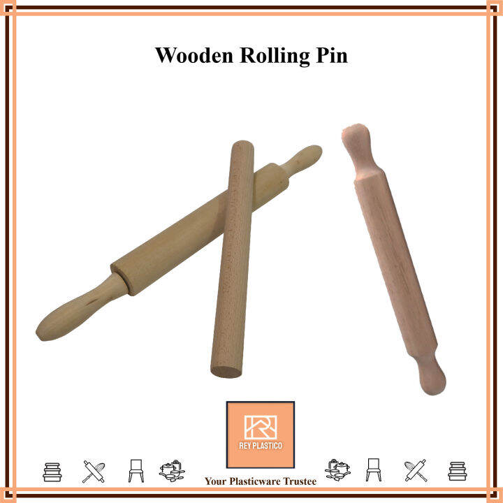 Wooden Rolling Pin/ Roller pin / Pin Bergulir/ Penggelek Kayu / High ...