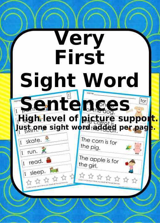 VERY FIRST SIGHT WORD SENTENCES (44 PAGES- FREEBOOKBIND) | Lazada PH