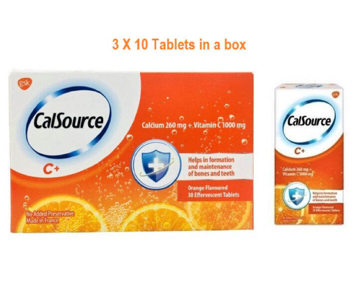CalSource C+ Effervescent Tablets 30's Supplement Product Calcium ...