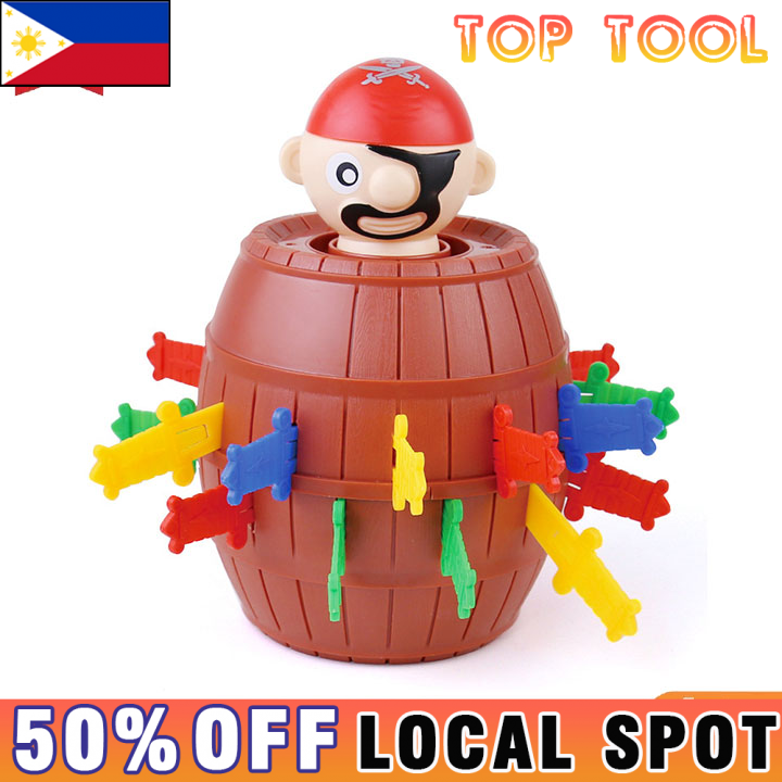 Fidget Toys Pirate Barrel Toy Super Big Size Running Man Pop Up Pirate ...