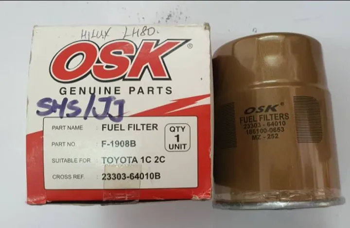 TOYOTA 1C 2C HILUX OIL FILTER (F-1908B) 23303-64010B | Lazada