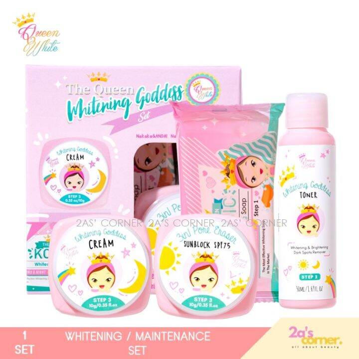 Queen White Whitening Goddess Maintenance Set | Lazada PH