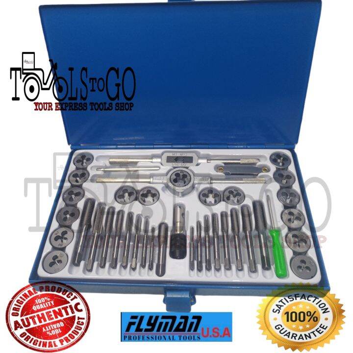 Flyman Usa 40pcs Tap and Die Set Alloy Tool Set | Lazada PH