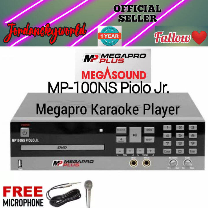 Megapro Plus MP100NS Piolo JR. Karaoke DVD Player Songbook & Disc Vol 70 with Microphone | Lazada PH
