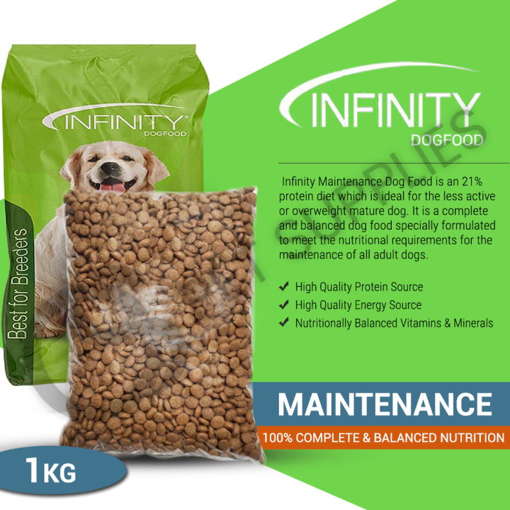 MDCP-1kg Infinity Dog Dry Food Maintenance For All Breeds Complete and ...
