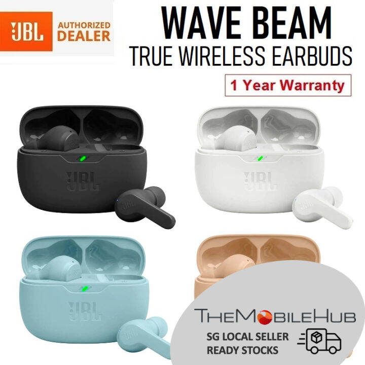 JBL Wave Beam True Wireless Bluetooth Earbuds Earpiece Headset TWS Charging Case with Mic ...