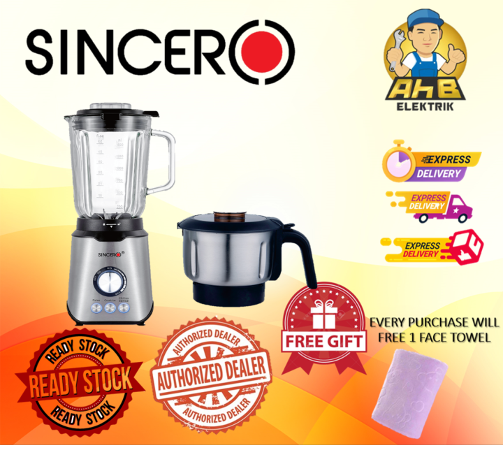 SINCERO MAX Force High Power Multifunction Food Processor Blender STB ...