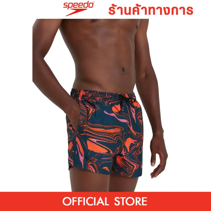 SPEEDO Printed Leisure 14" กางเกงว่ายน้ำขาสั้นผู้ชาย กางเกงว่ายน้ำ ...