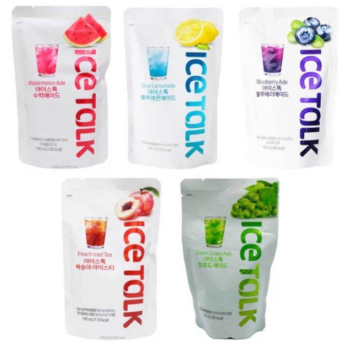Nước trái cây lạnh ICE TALK Hàn quốc túi 190ml và 230ml | Lazada.vn
