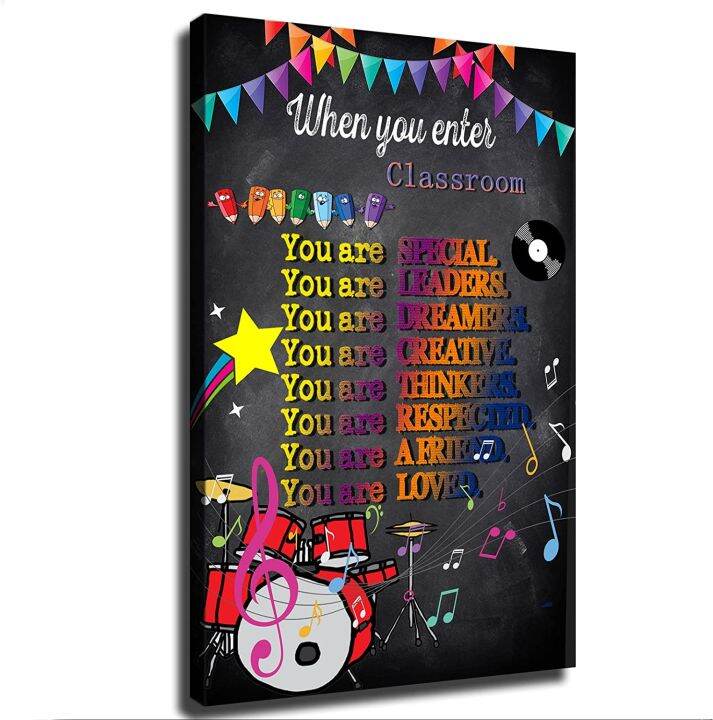 Classroom Posters Motivational Educational Poster When You Enter This ...