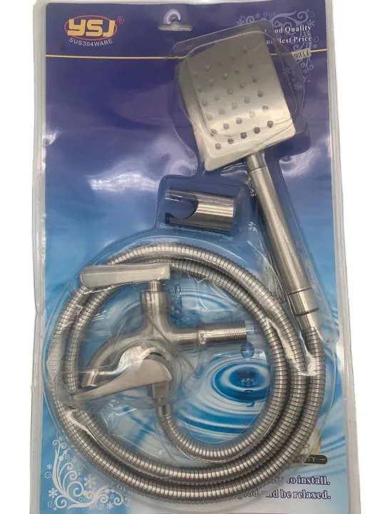 YSJ HOME SUPPLIES BATHTUB FAUCET SQUARE SHOWER MIXER TOP SINGLE PROCESSING #9311 | Lazada PH