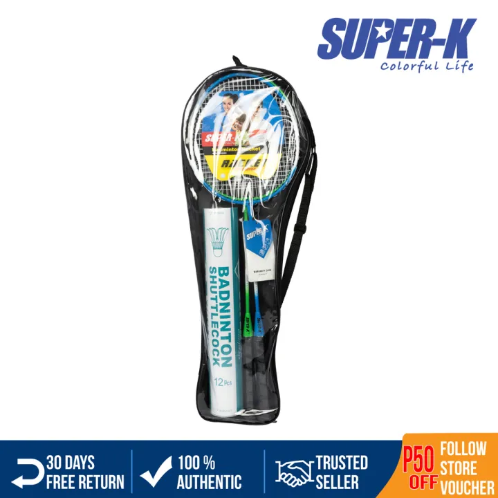 Super-K SDA-11079 Badminton Racket Blue/Green x 1 set | Lazada PH