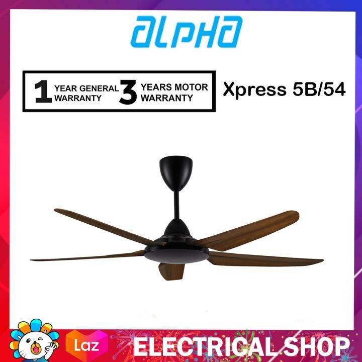 Alpha 54'' Cosa Xpress 5 Blades 4 Speeds With Remote Control Ceiling ...