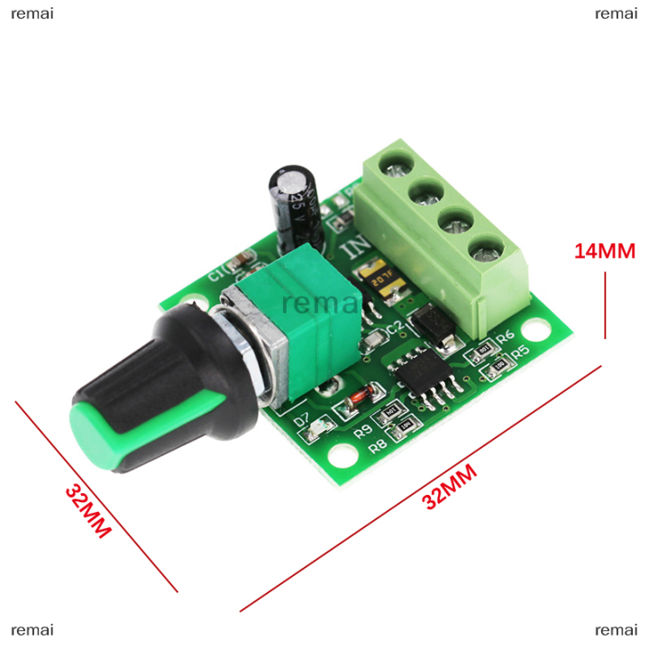 remai 1.8V 3V 5V 6V 12V 2A PWM Dc Motor Speed Controller Variable Speed ...