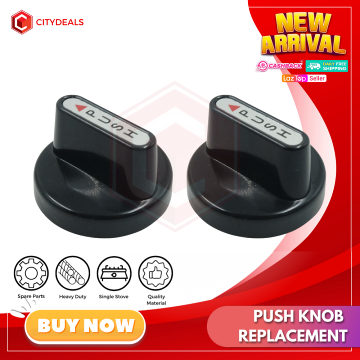 2pcs Push Knob Ignition Switch Replacement Gas Stove Control Knob Spare ...