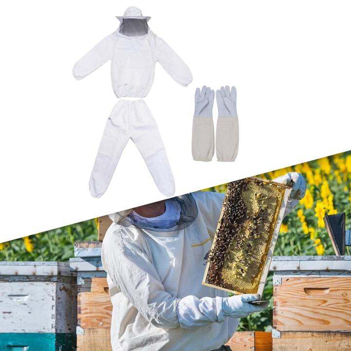 Loviver Beekeeper Costume Bee Keepers Suit Professional Full Body ...