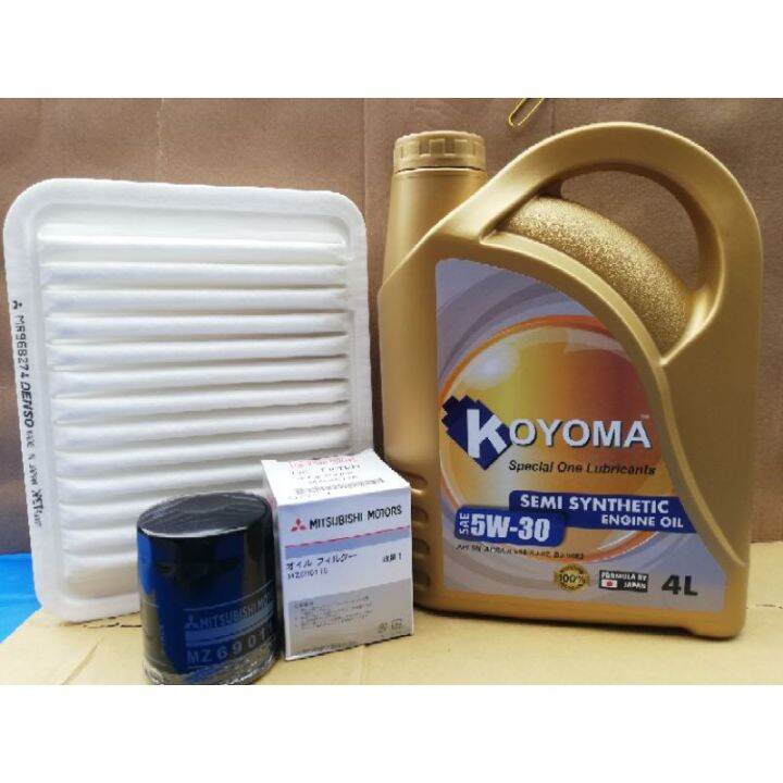 MITSUBISHI ASX, GRANDIS NA4W,OUTLANDER AIR FILTER + OIL FILTER + KOYOMA ...