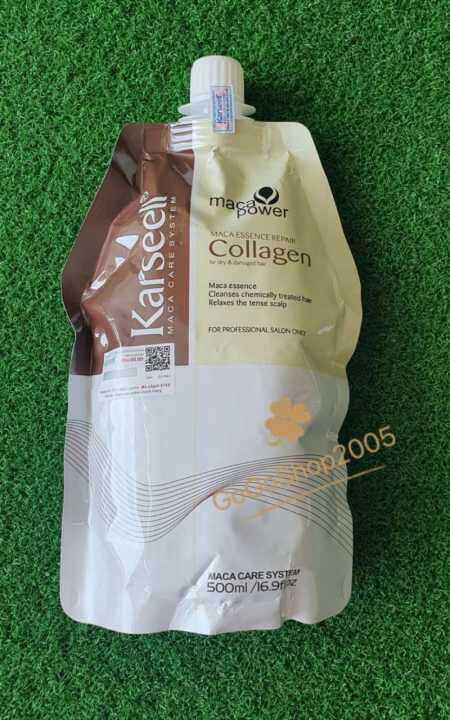 [100 % Original ] KARSEELL Maca Essence Repair Collagen Hair Care 500ml ...
