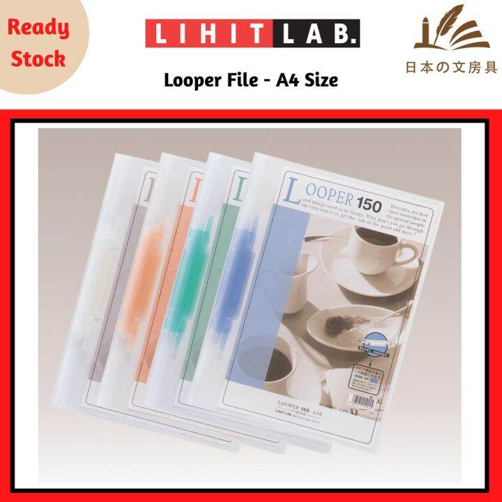 Lihit Lab - Looper File - A4 Size - 150 sheets of paper | Lazada