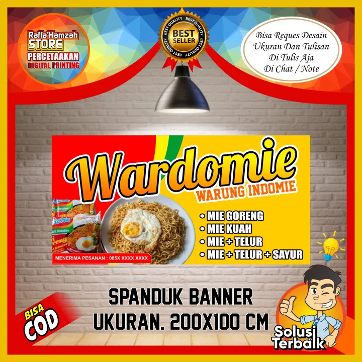 Spanduk Banner Warung Indomie Custome Spanduk Warung Indomie Baner ...