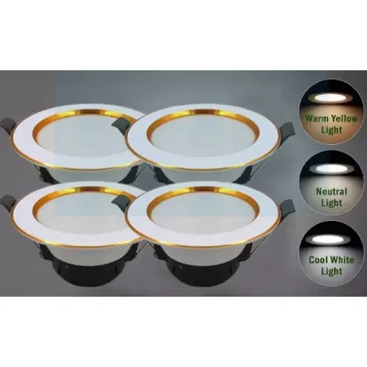 Tri color LED 5 Watts Pin light Downlight Ceiling light 3 Color ...