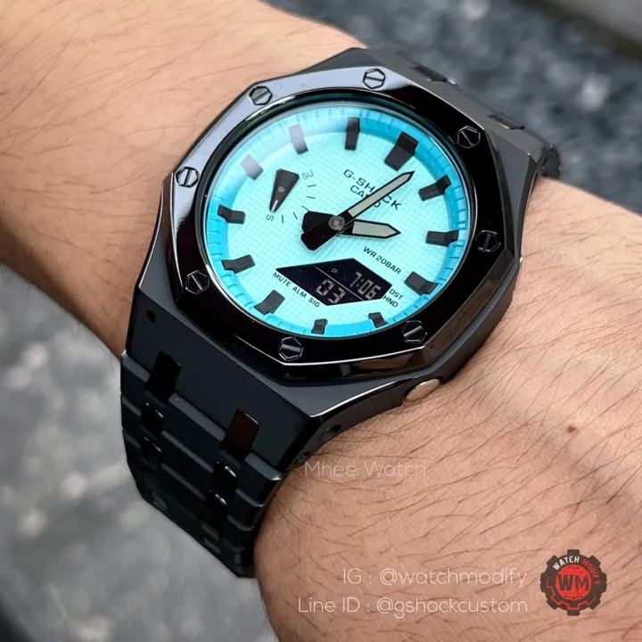 G-Shock AP Casioak Black Tiffany Edition with Black Sandblasting Strap ...