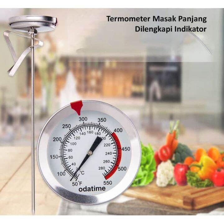 WS thermometer minyak goreng panjang/termometer masak suhu (30 cm ...