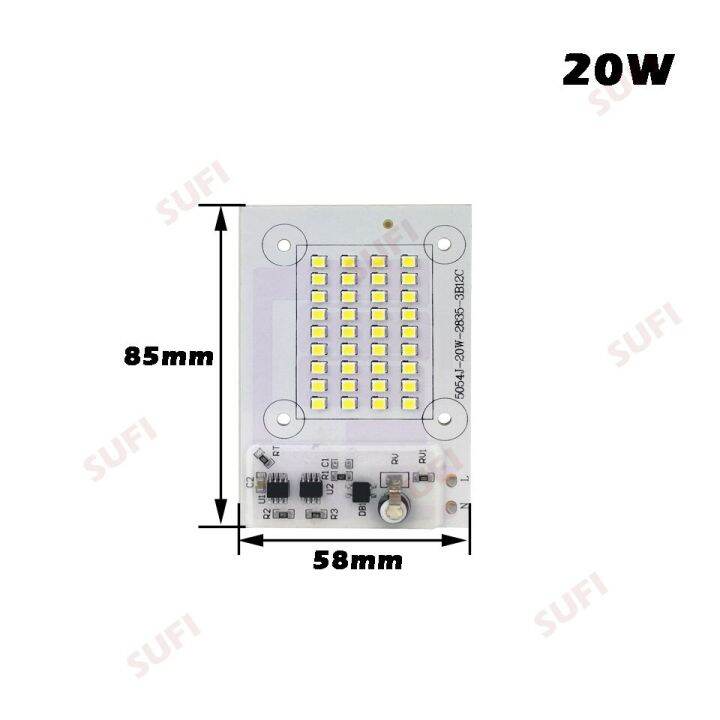 R&M Online mall 200W COB LED Lamp Chip LED Bulb Lamp AC220V Smart IC plate Pure White for DIY ...