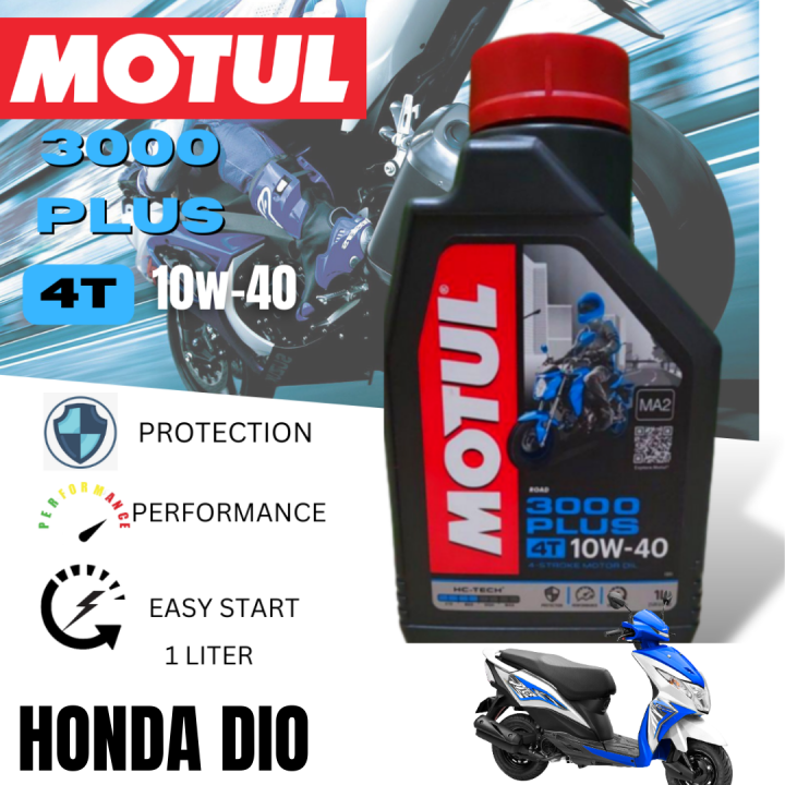 MOTUL 3000 PLUS 4T 10W-40 FOR HONDA DIO | ENGINE OIL FOR MOTOR | 4 ...