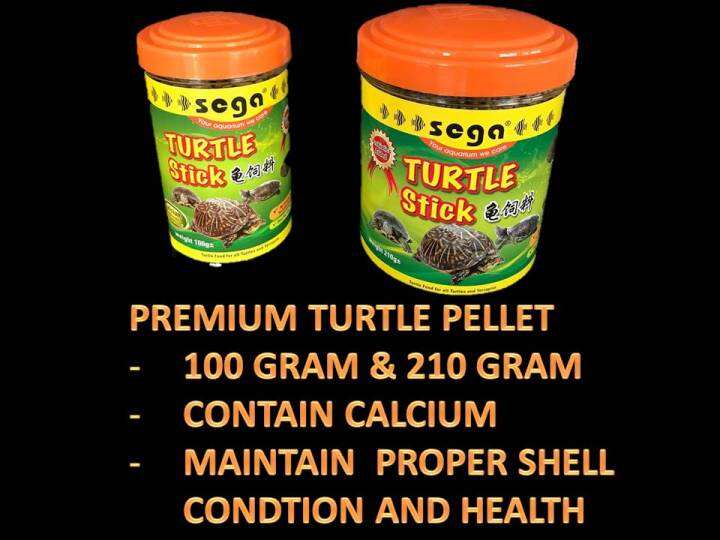 [PREMIUM] TURTLE PELLET 100 GRAM & 210 GRAM TURTLE FOOD MAKANAN TURTLE ...